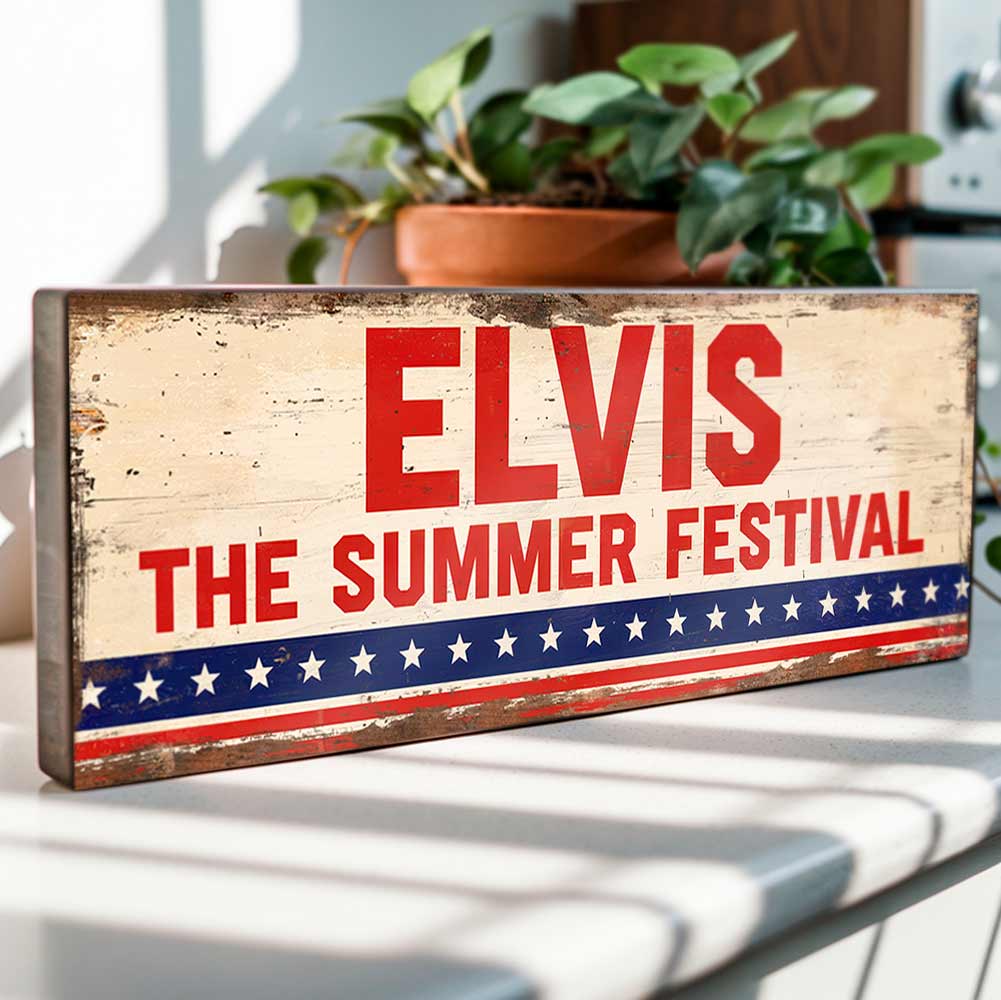 Elvis Summer Festival Retro Americana Sign – Suffolk Signs